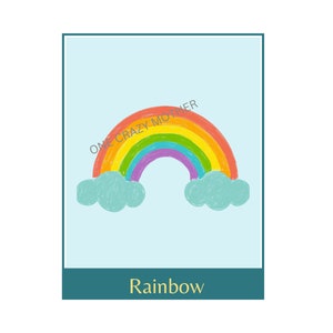 Printable Colorful Weather Flash Cards, Digital Download, Preschool ...