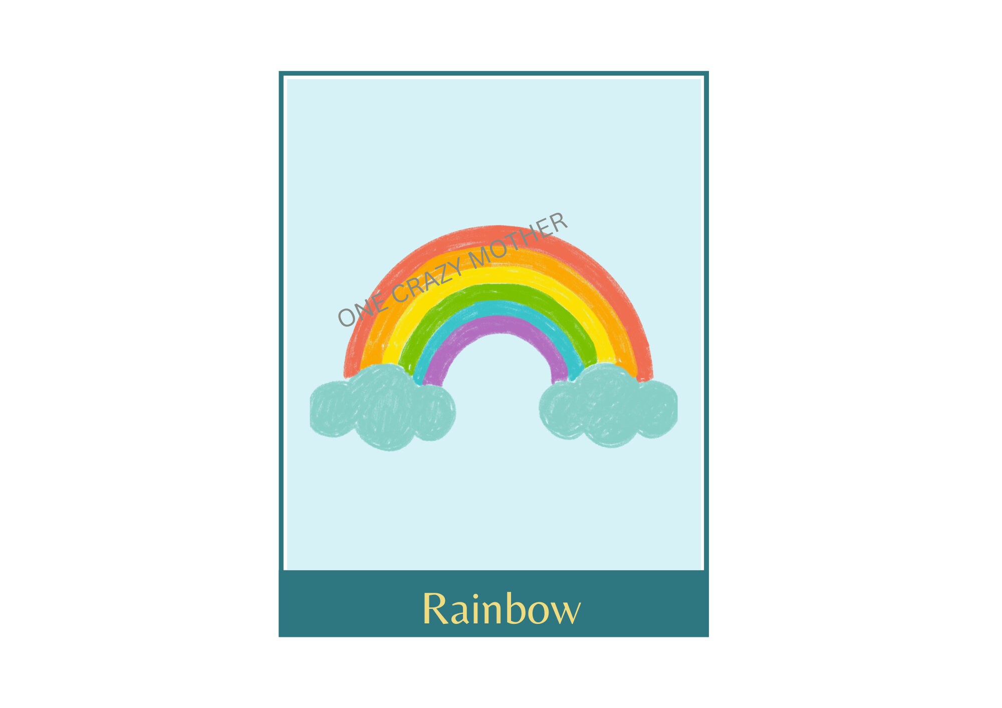 Printable Colorful Weather Flash Cards, Digital Download, Preschool ...