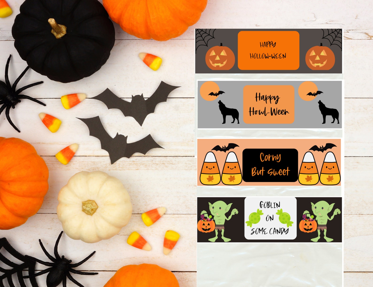 Printable Halloween Candy Bag Toppers With Spooky Puns - Etsy