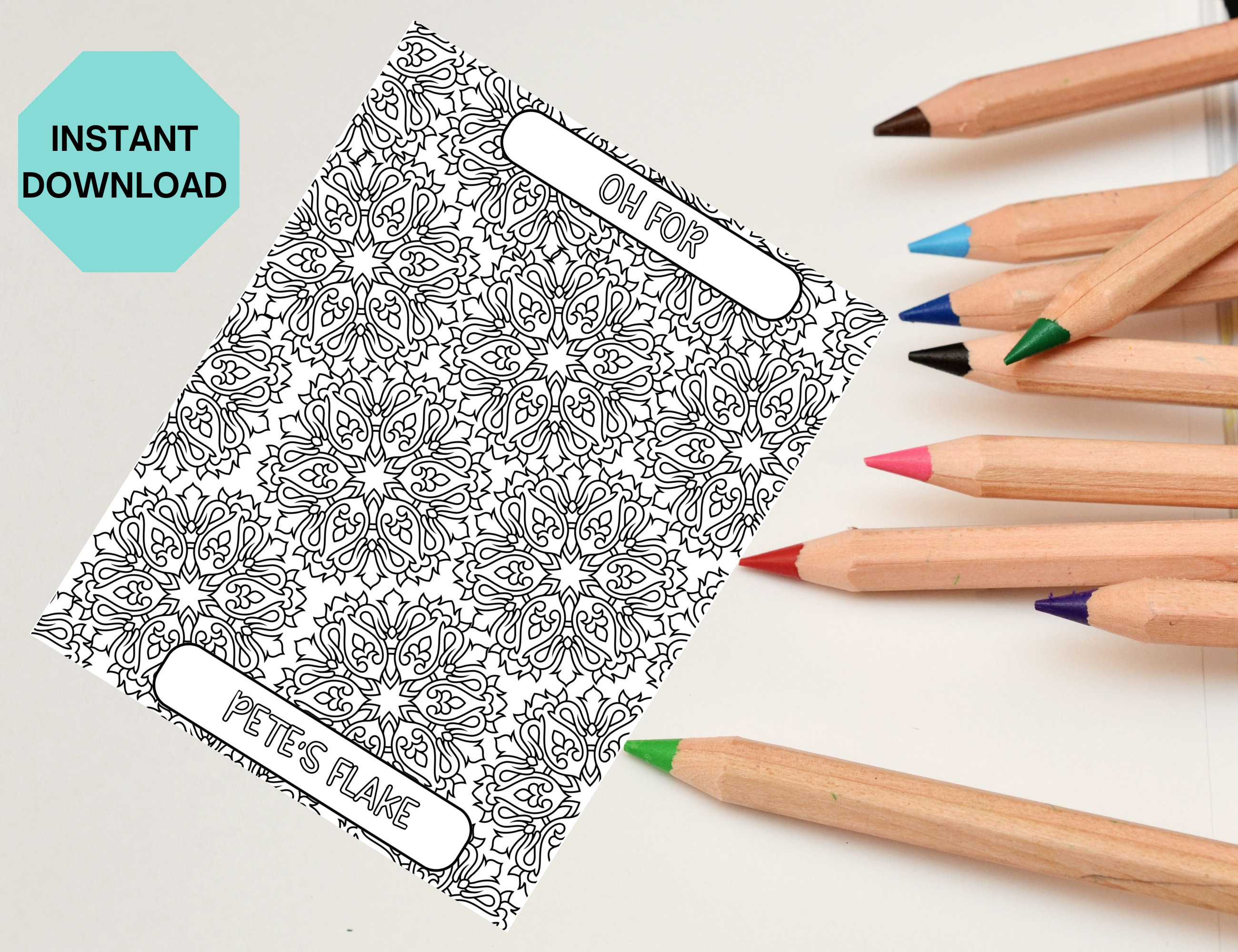 Snowflake Puns Coloring Page Bundle - Etsy