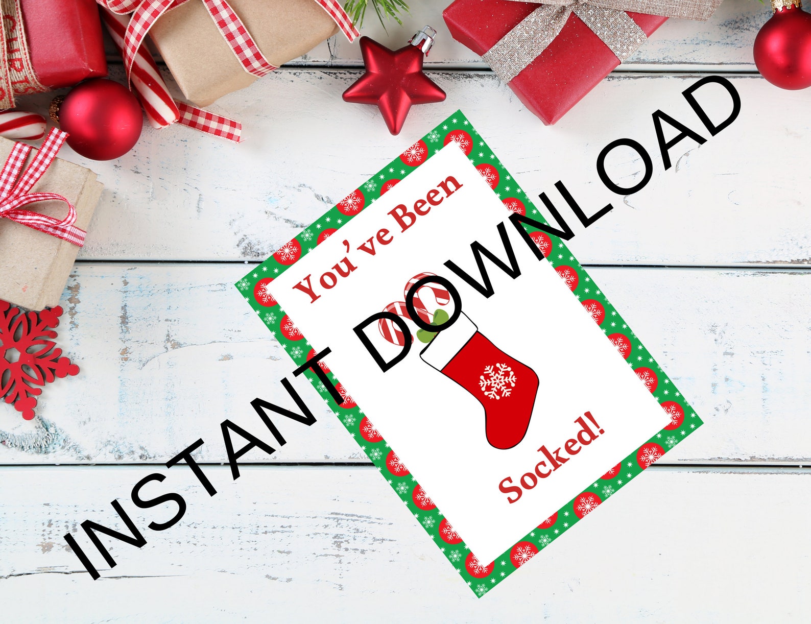 Youve Been Socked Christmas Game, Office Party Games, Christmas Game ...