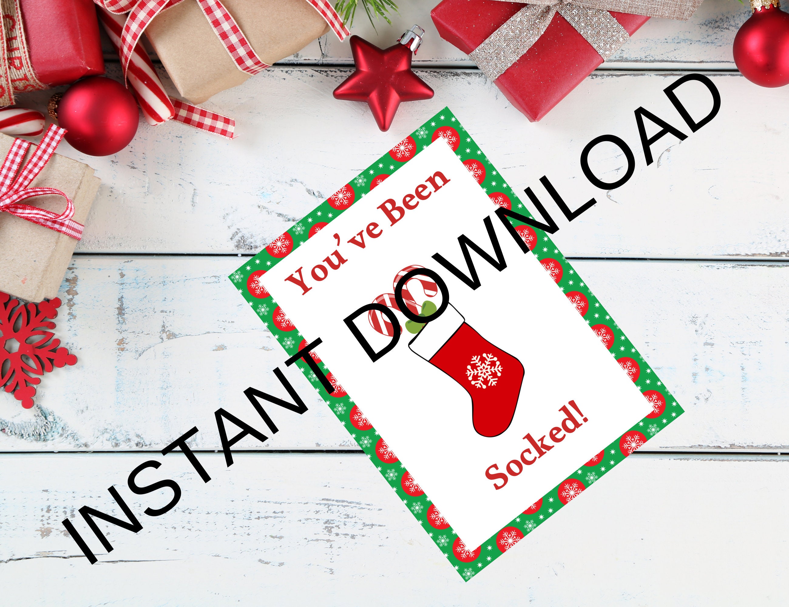 Youve Been Socked Christmas Game, Office Party Games, Christmas Game ...