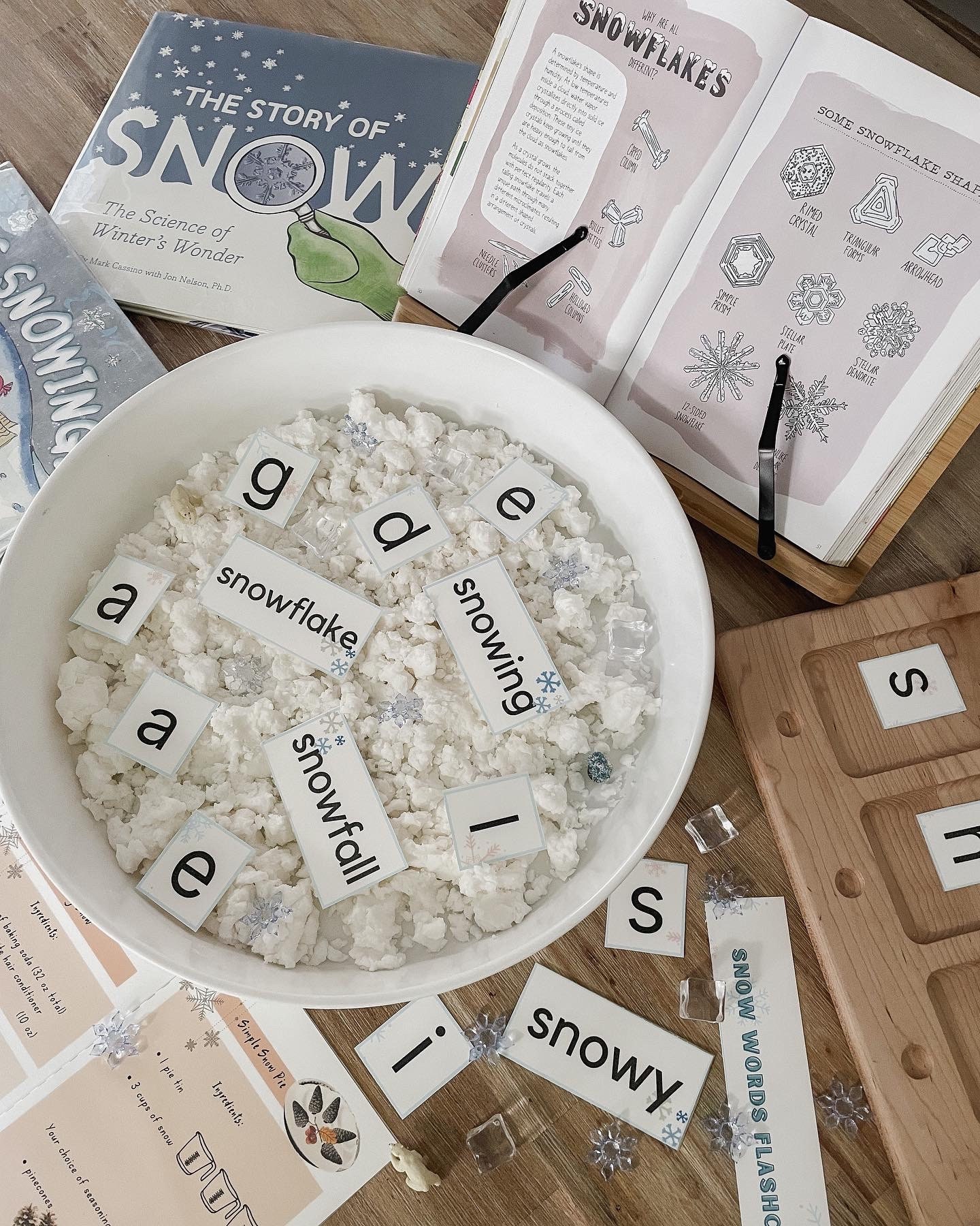 Snow Kitchen Recipes + Snowy Words - Etsy