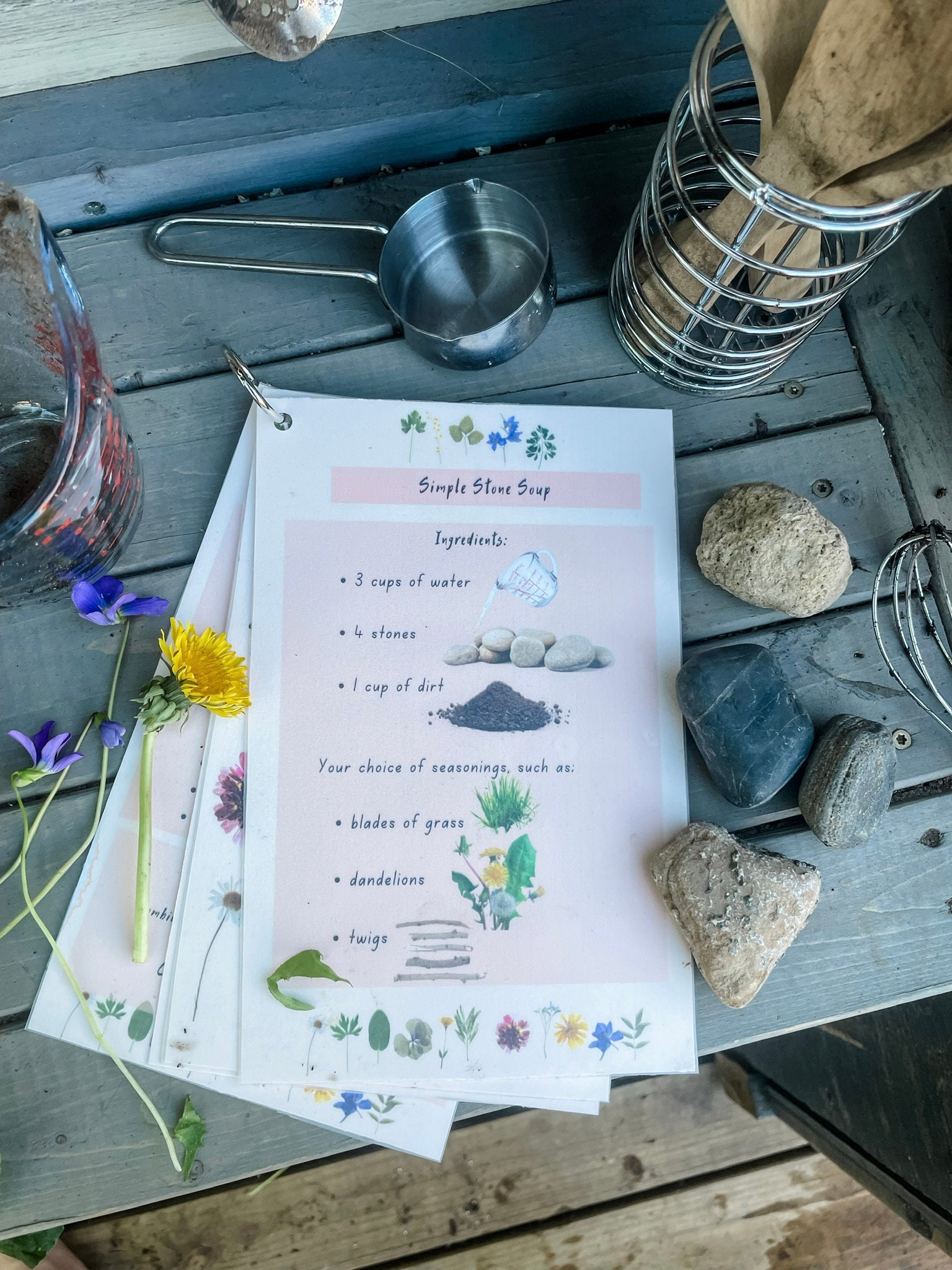 Mud Kitchen Recipes - Etsy