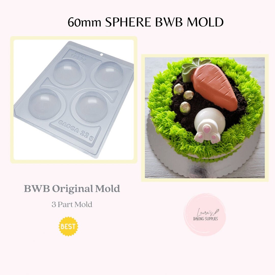 60mm BWB 3 Part Mold // BWB Original 3 Piece Mold // Sphere Mold - Etsy