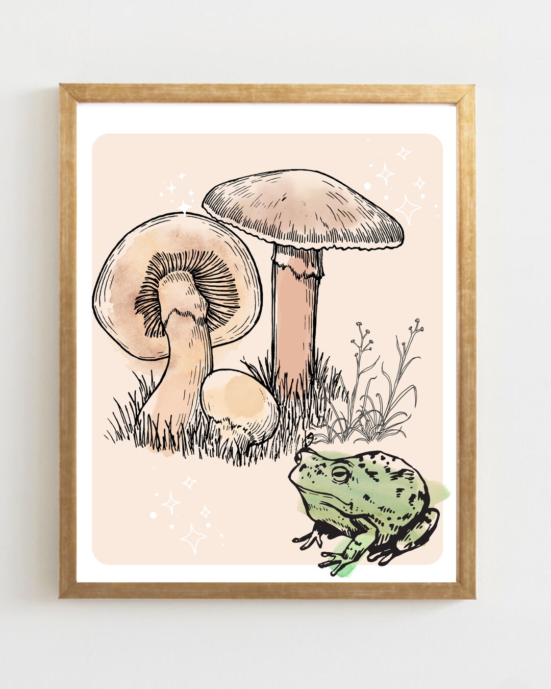 Forest Toad - Digital Art Print - Etsy