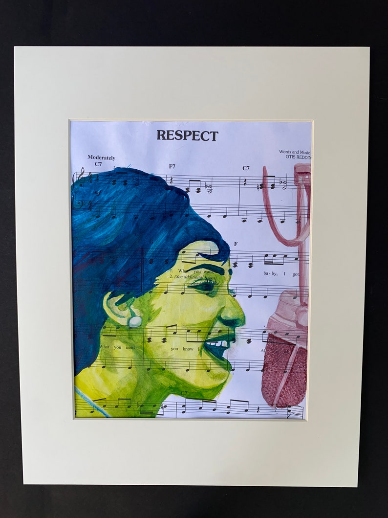 Aretha Franklin - Respect - Hand Signed Watercolor Print - Etsy