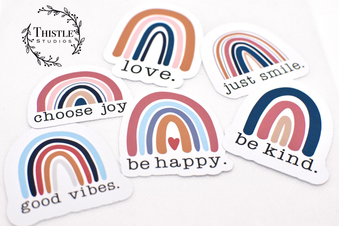 Rainbow Stickers, Positive Stickers, Stickers for Students ...