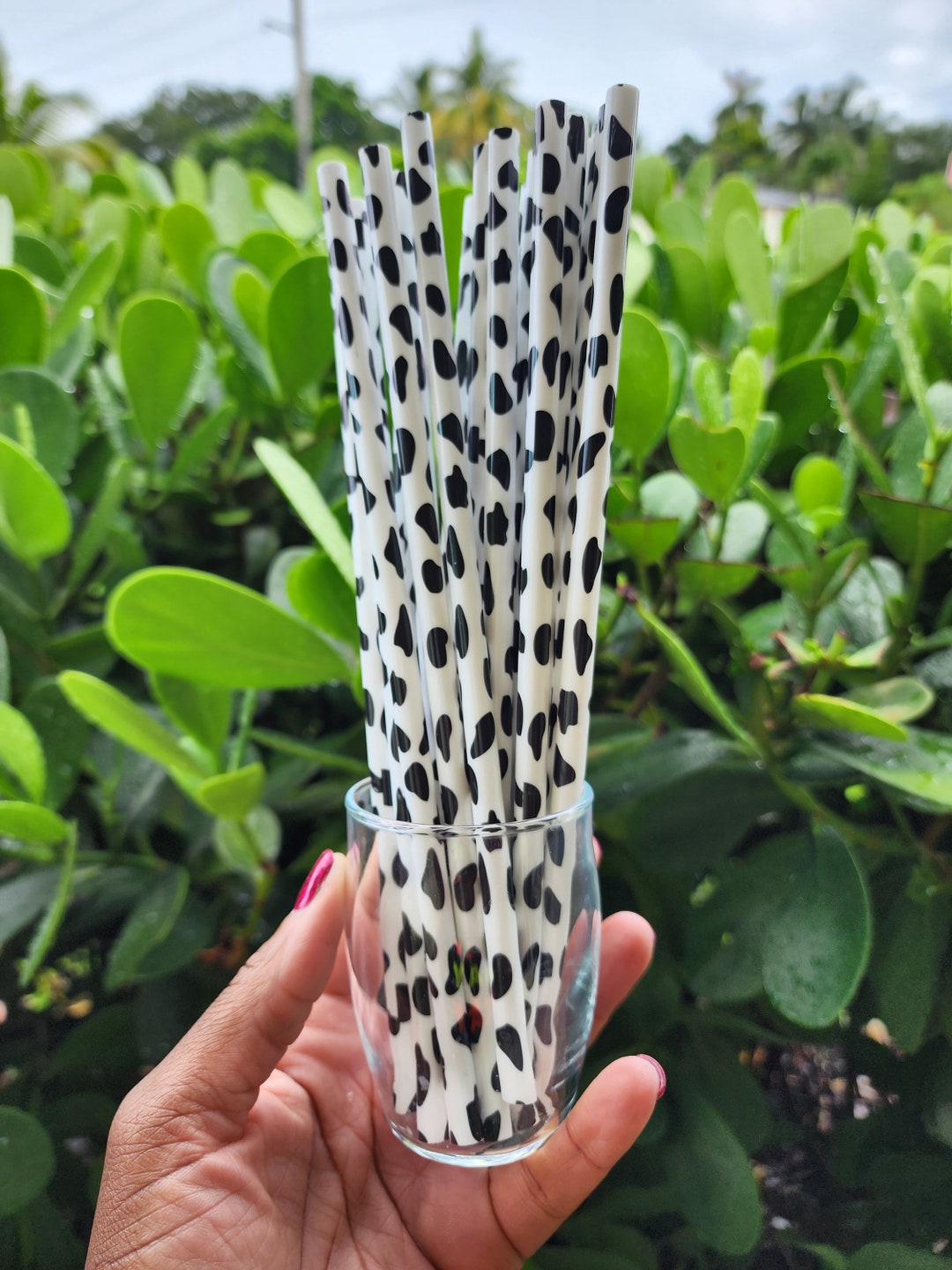 Reusable Cow Print Plastic Straw ( Straws Are Sold Individually) - Etsy