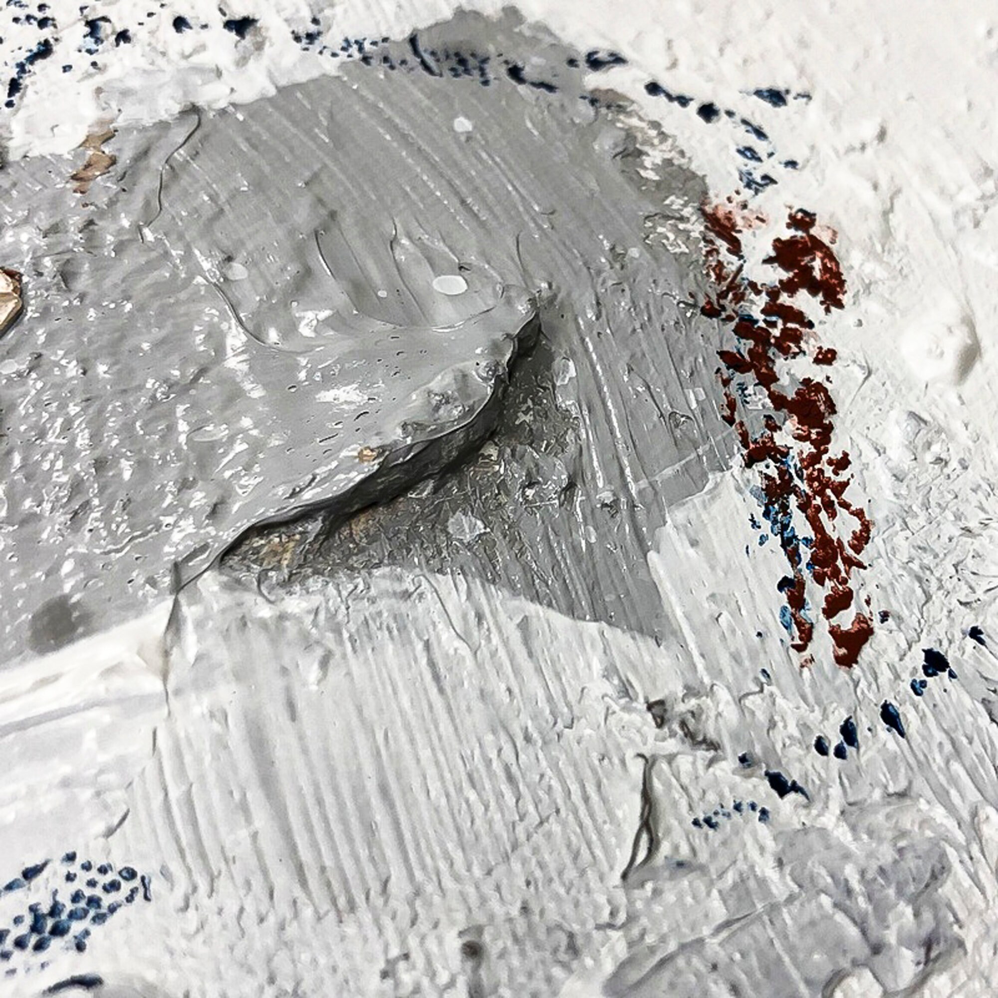 Abstract Rock Painting Ideas Palette Knife Heavy Textured Square Huge ...