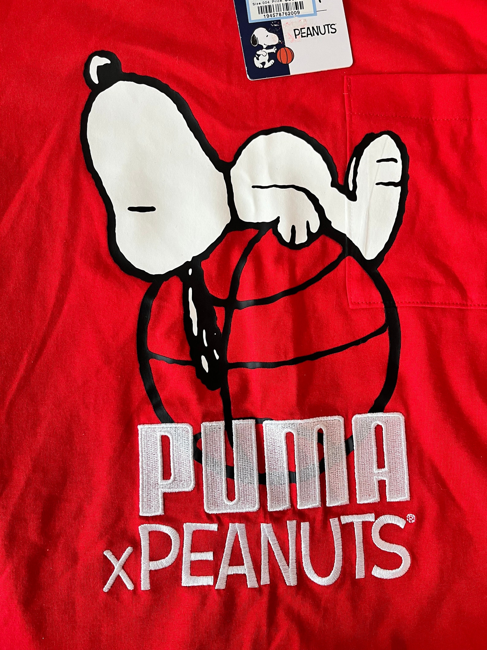 Puma X Peanuts Snoopy Basketball Long-sleeve Shirt - Red (530613 11 ...