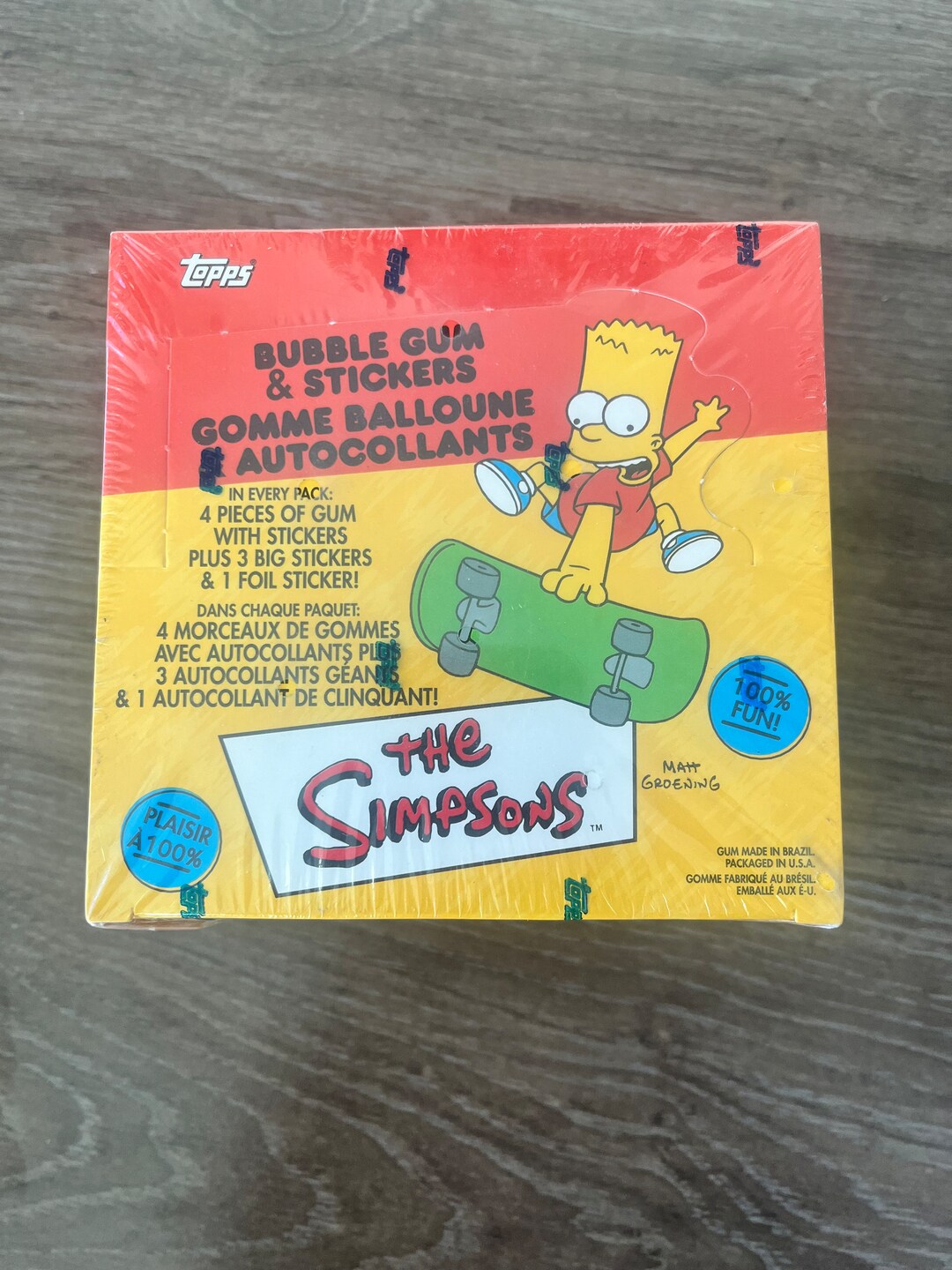 2002 TOPPS the Simpsons Box Trading Collectable Stickers 24 Packs Total ...
