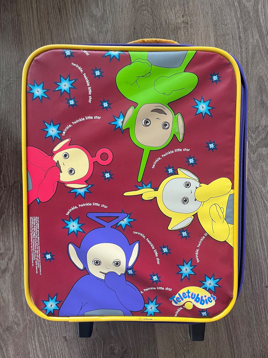 90s Vintage Teletubbies Rolling Luggage Suitcase Bag FREE SHIP - Etsy