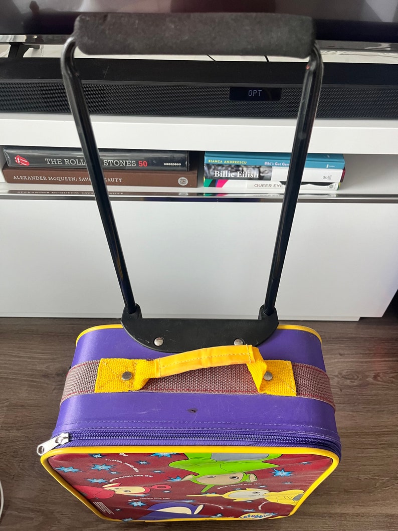 90s Vintage Teletubbies Rolling Luggage Suitcase Bag FREE SHIP - Etsy