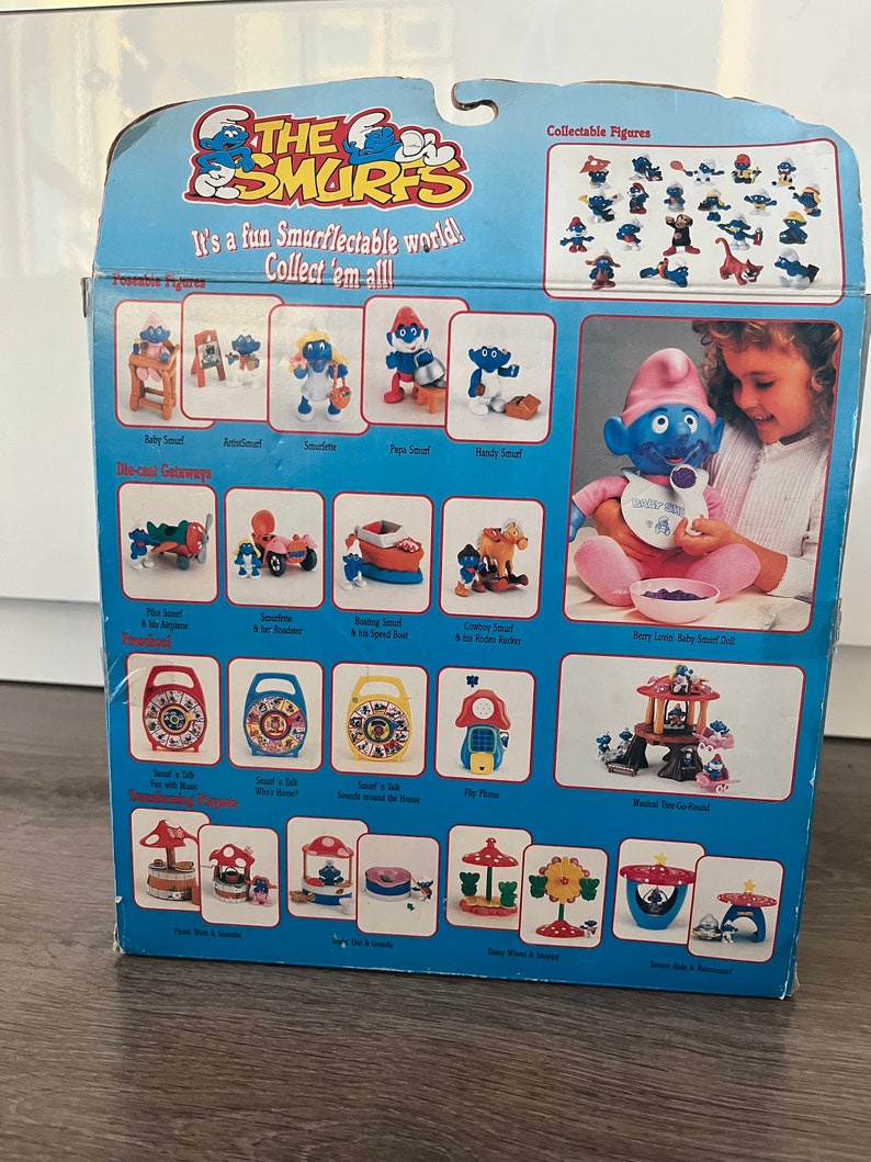 Vintage 1996 the Smurfs Daisy Wheel Ride Play Set W/ Snappy Figure. New ...