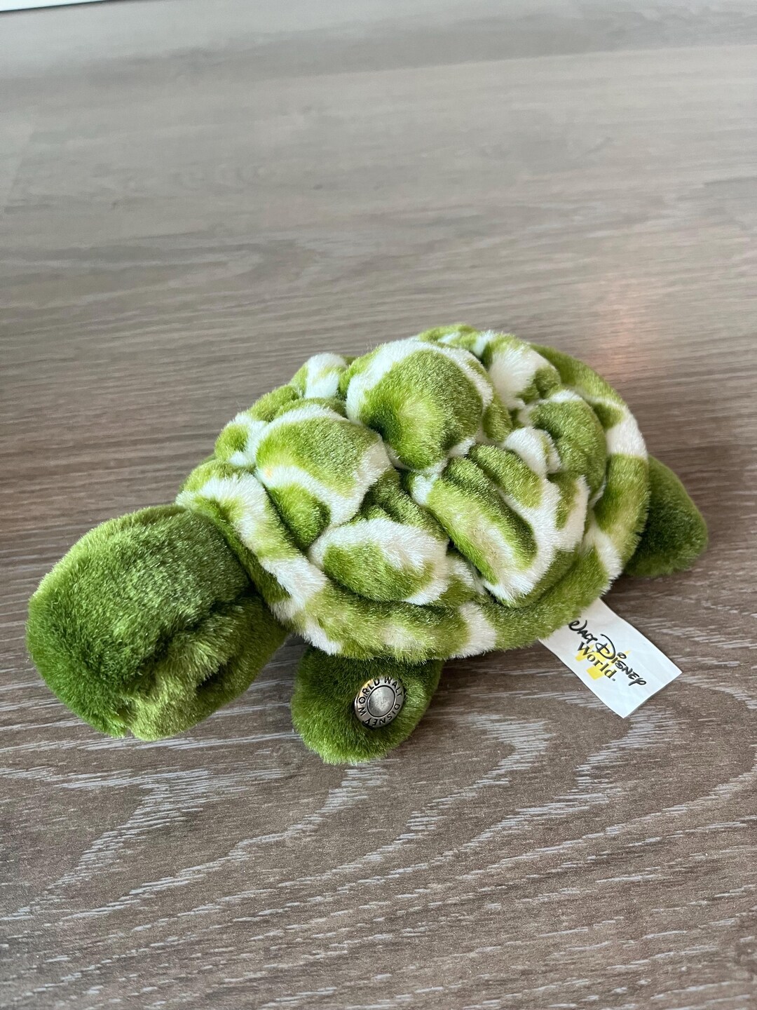 Disney Living Seas Epcot Green Turtle Plush Stuffed Animal 8 FREE SHIP ...