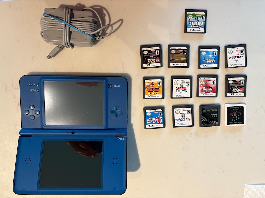Nintendo Dsi XL Game Boy Blue With 11 Games Bundle - Free Ship - Etsy