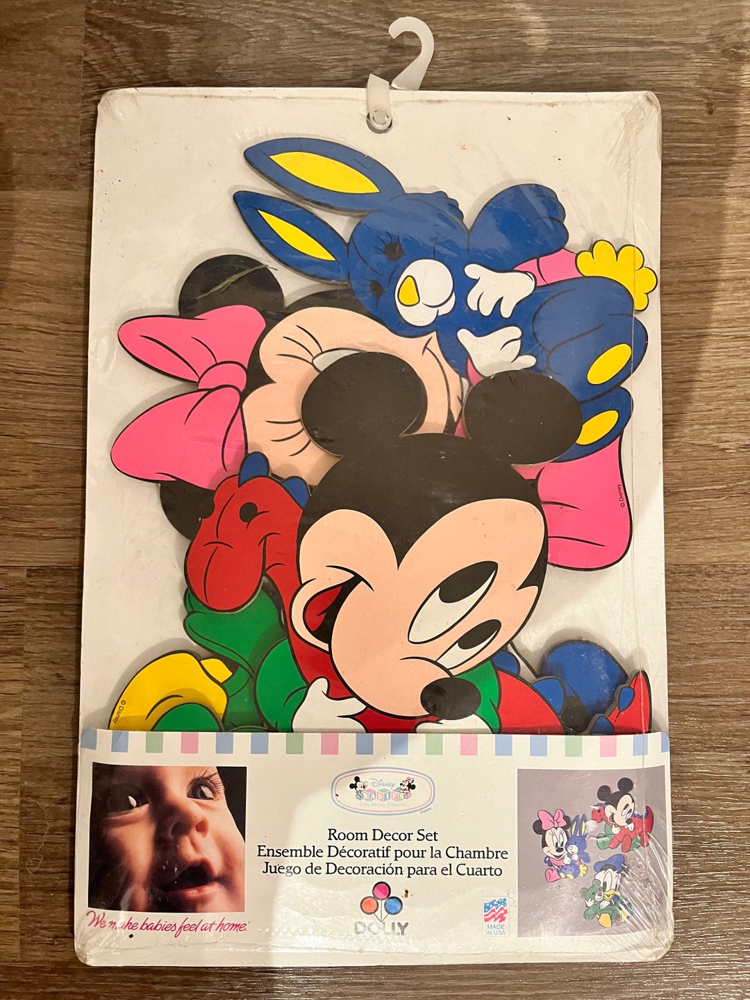 Sealed Vintage Dolly Disney Babies Nursery Decor, Minnie Mickey Donald ...