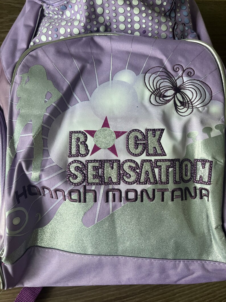 RARE Vintage Hannah Montana Miley Cyrus La Senza Backpack BNWT Free ...