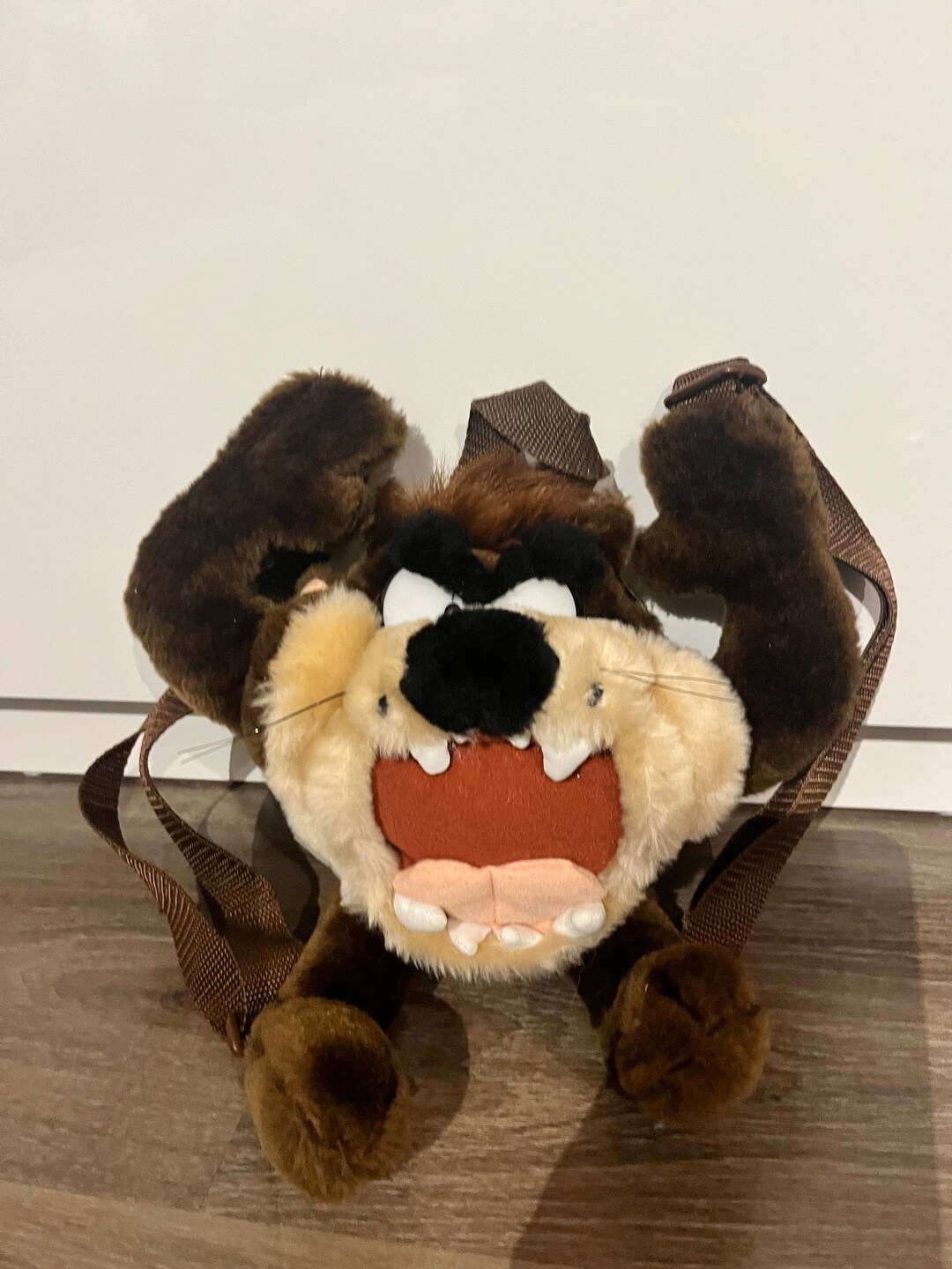 Vintage 1997 Taz Looney Tunes Tasmanian Devil Plush Backpack Free ...