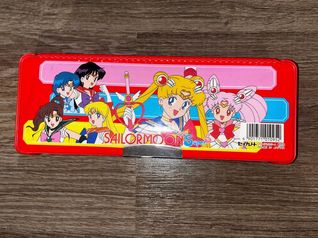 RARE! Vintage Sailor Moon Super S 90s Pencil Box Pen Case Limited ...