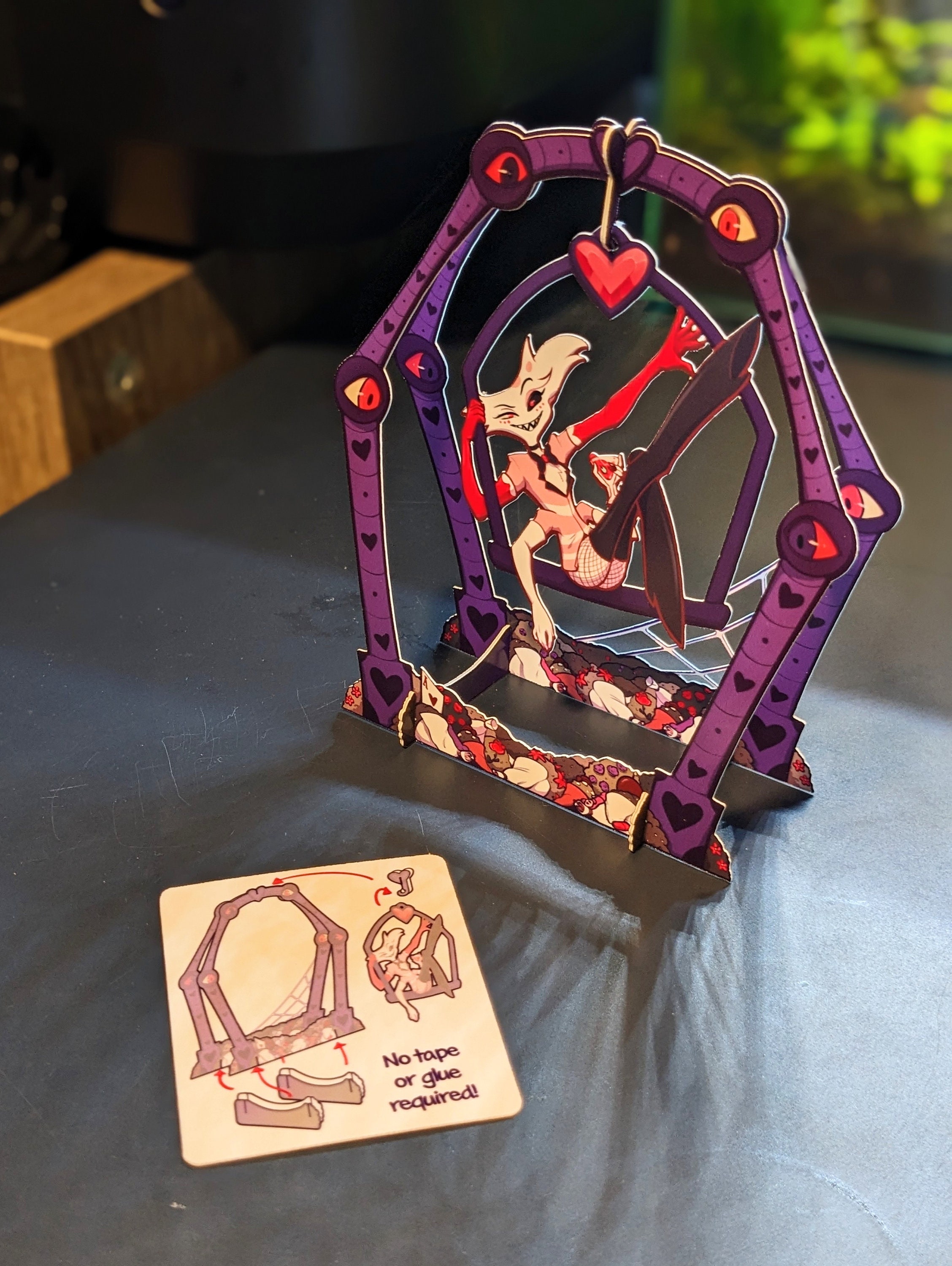 Angel Dust Hazbin Hotel Paper Craft Standee - Etsy Canada