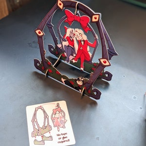 Charlie & Vaggie - Hazbin Hotel Paper Craft Standee - Etsy
