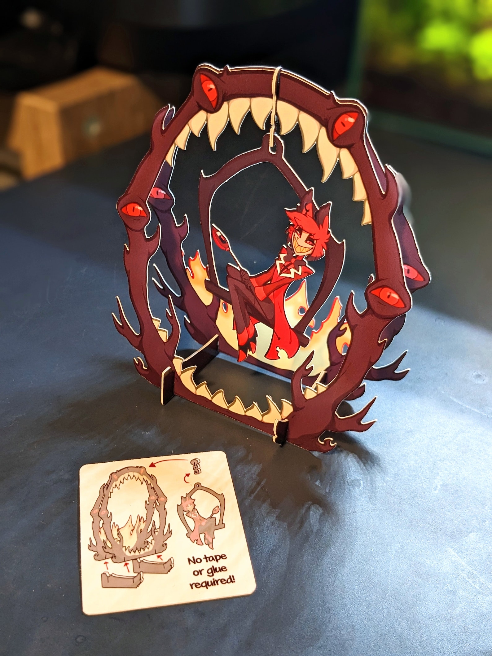 Alastor Hazbin Hotel Paper Craft Standee - Etsy México