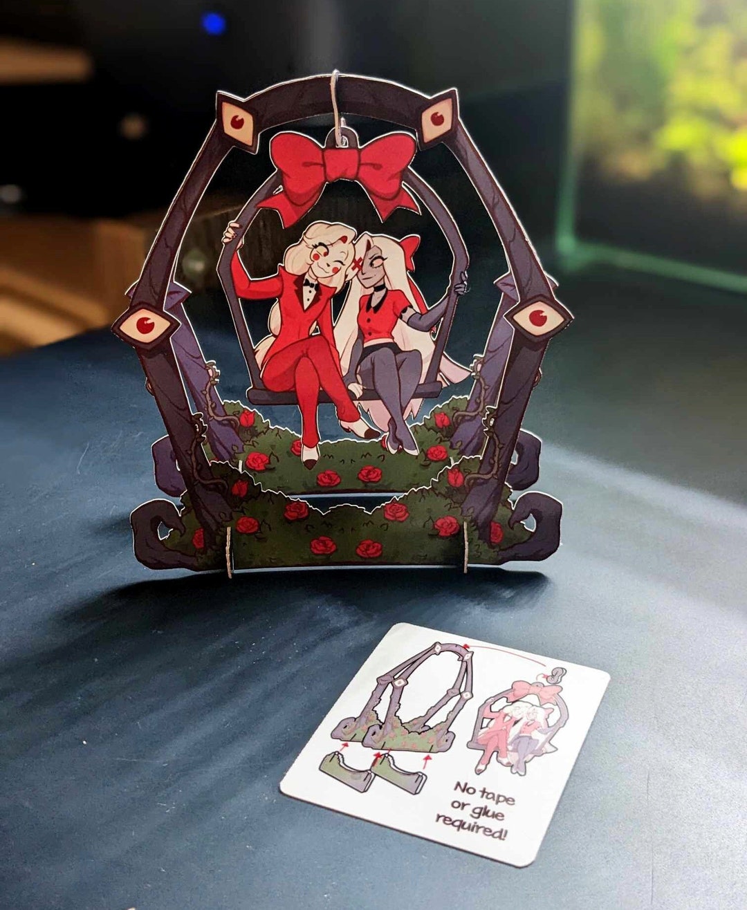 Charlie & Vaggie Hazbin Hotel Paper Craft Standee - Etsy UK