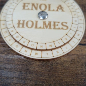 Enola Holmes Cipher Wheel – Personalized Wooden Decoder - Etsy