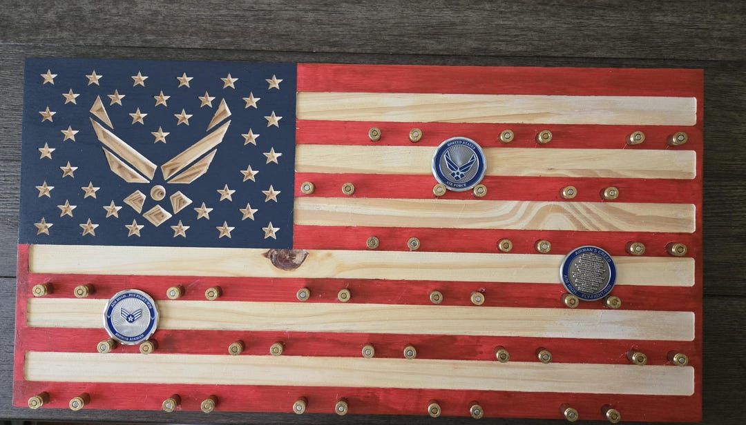 Military Challenge Coin Display Board, Military Decor, All Branches of ...