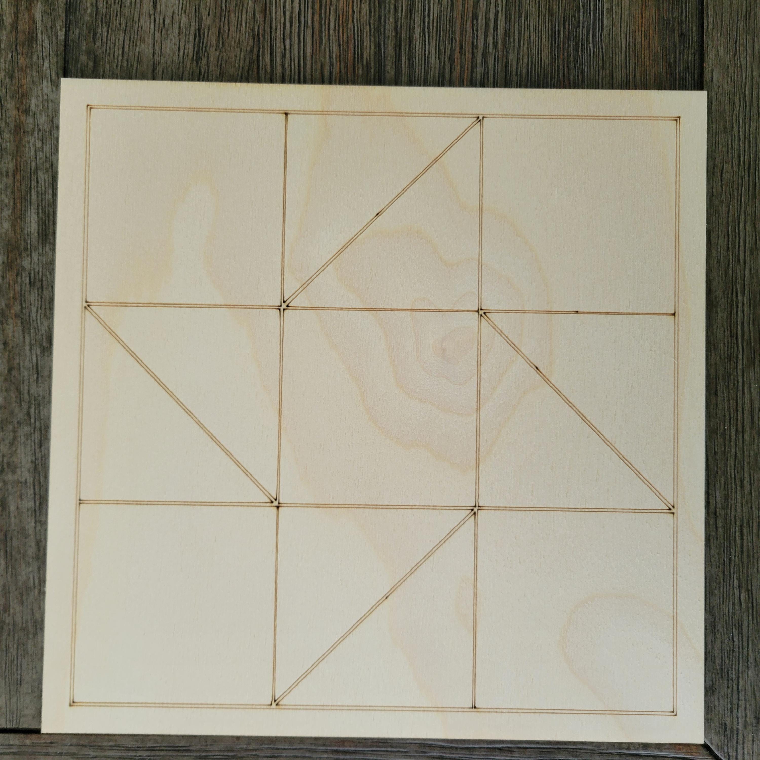 Wooden Barn Quilt Squares, Mosaic Squares, Coloring Squares, DIY ...