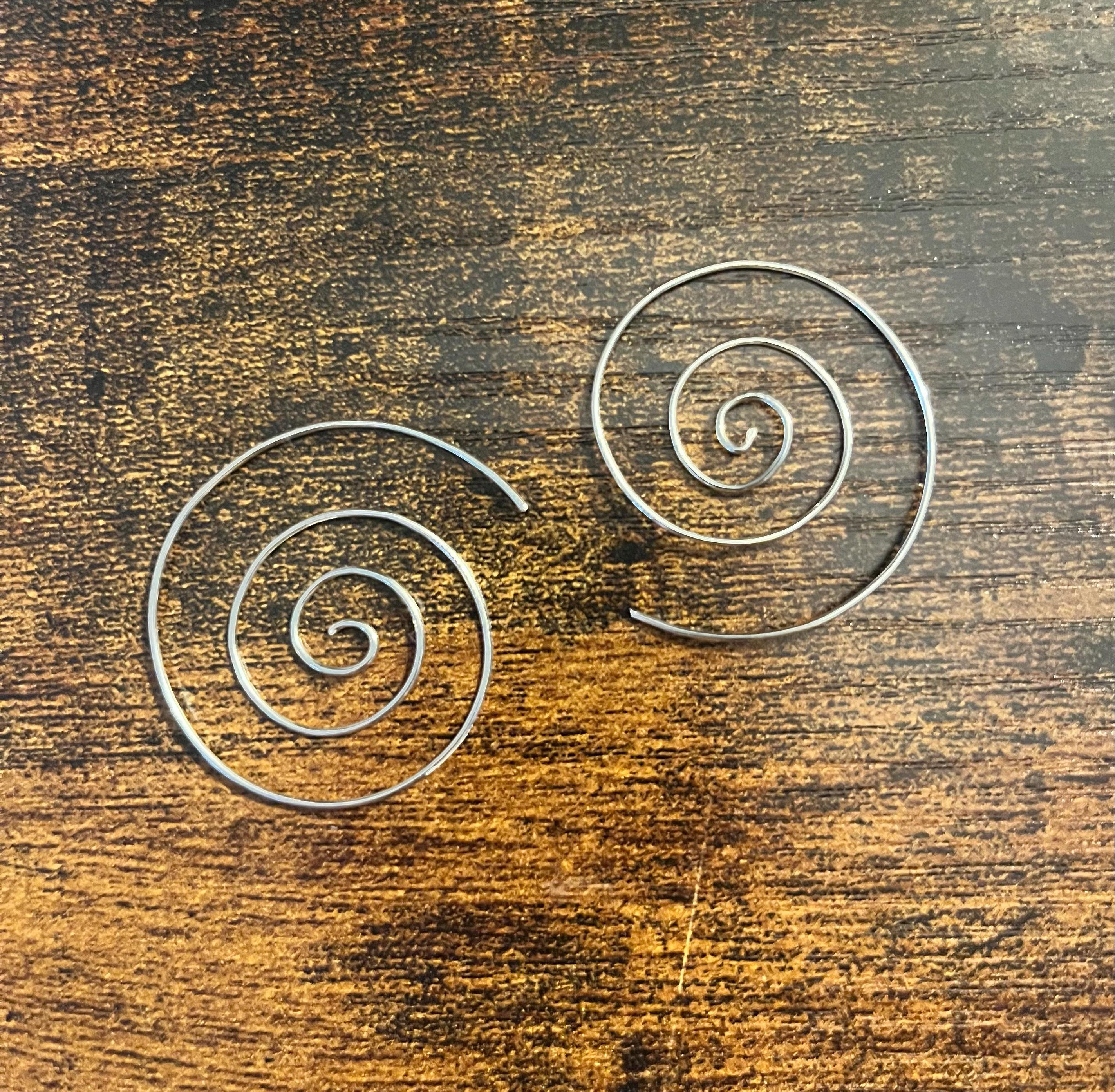 Silver hippy earrings store