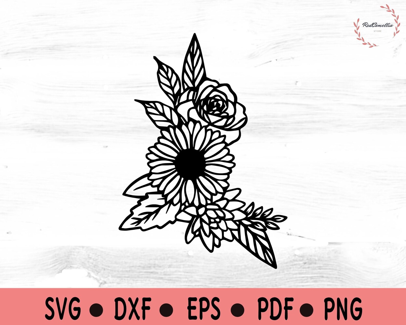 Flower Arrangement SVG, Floral Swag Svg, Flowers SVG, Floral Wreath Svg ...