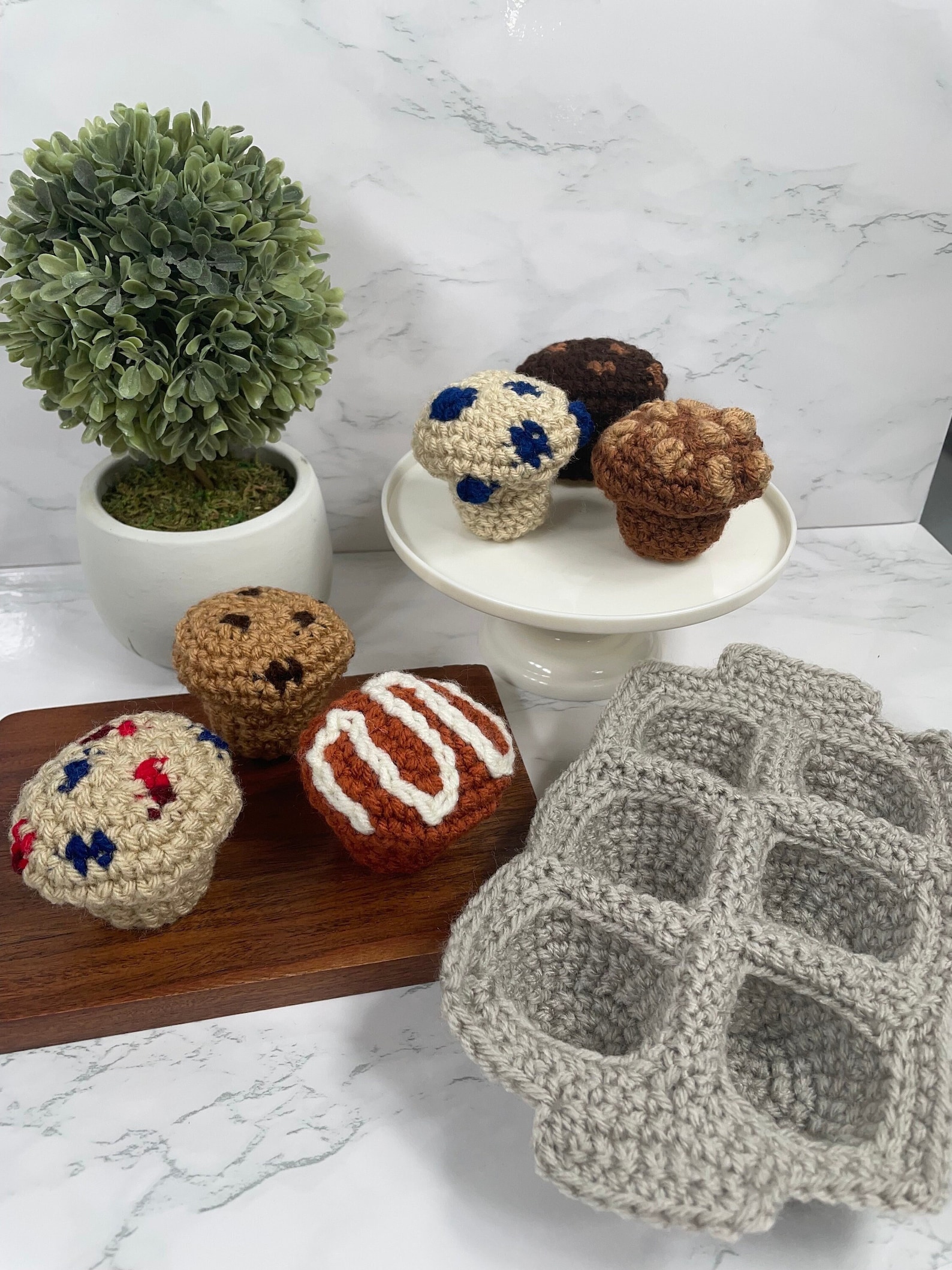Crochet Muffins Baking Play Food Bakery Pretend Food for Kids - Etsy