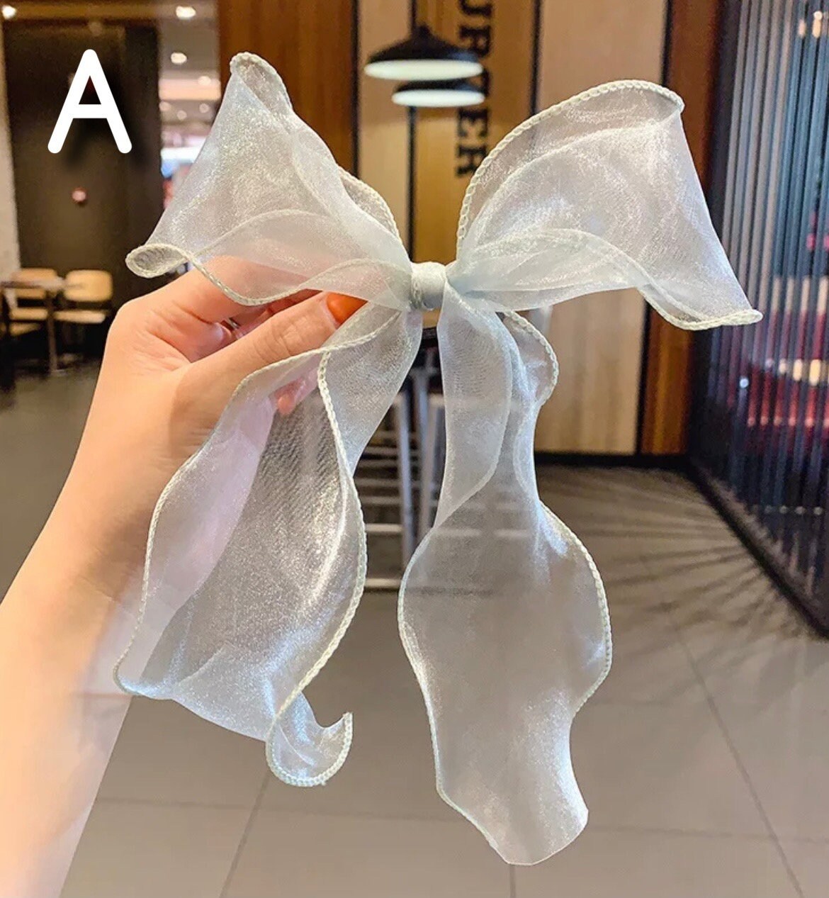 Lovely Ribbon Hair Ties, Chiffon Ribbon Transparent Elastic Hair Ties ...