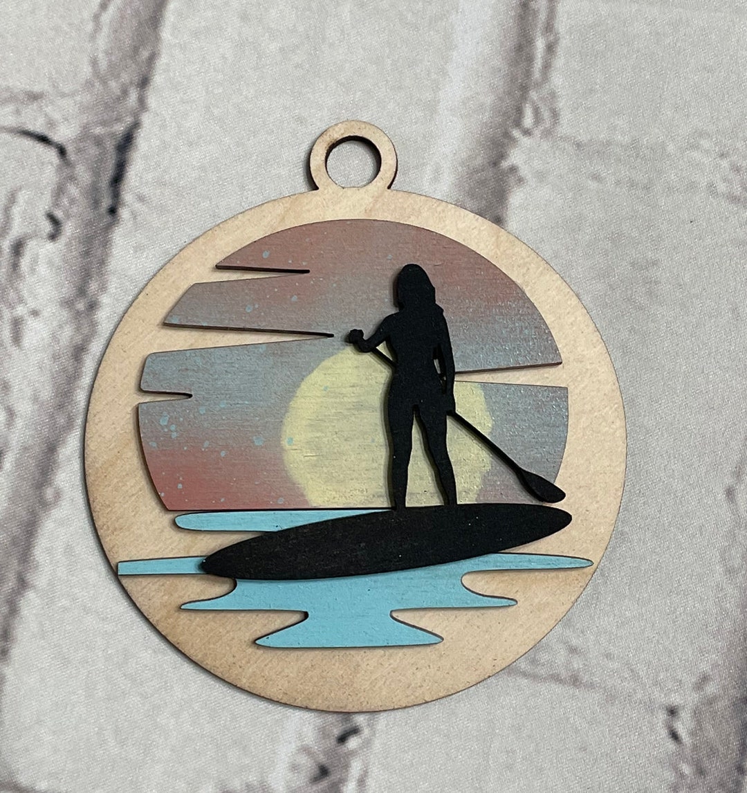 Paddle Boarding Laser Cut File - Etsy