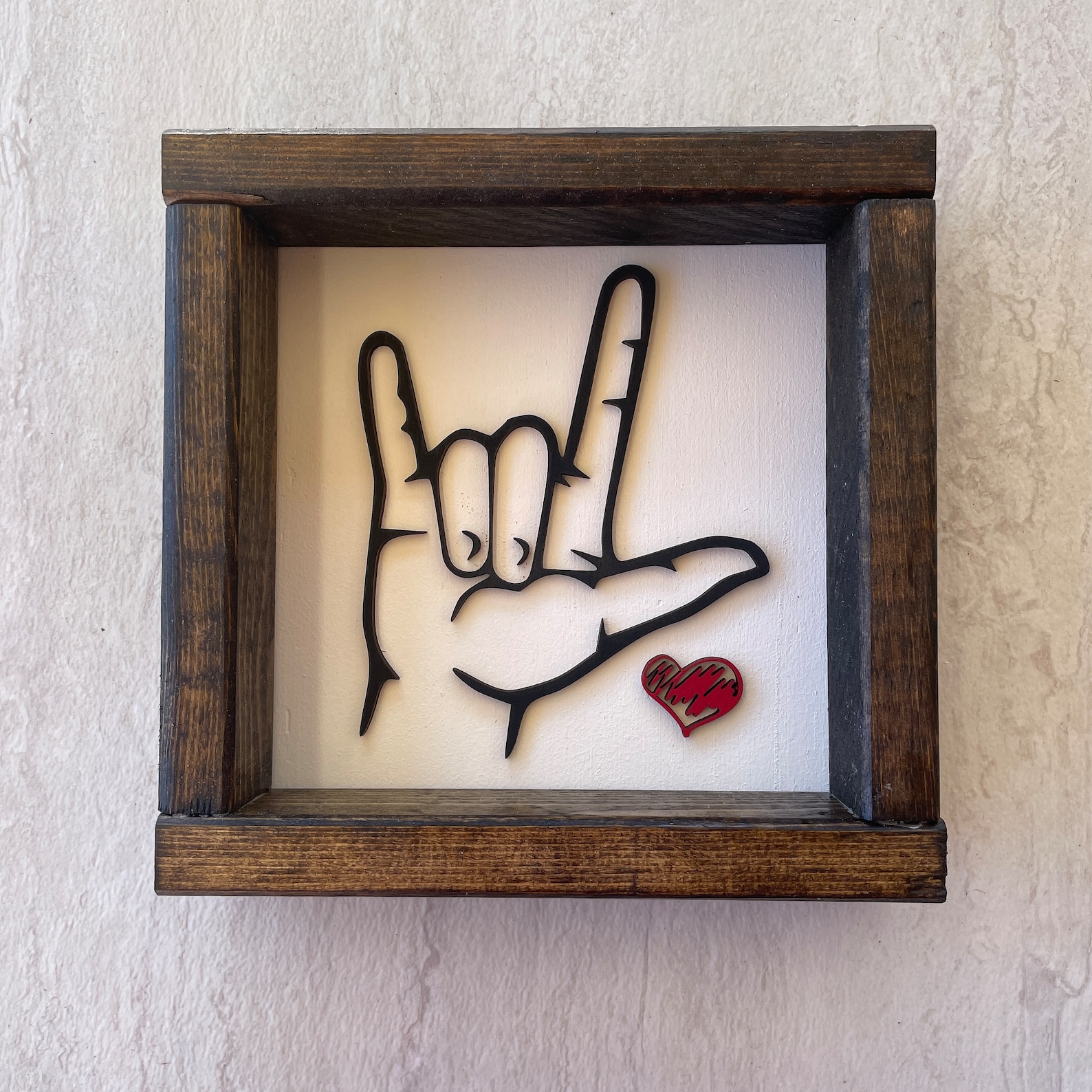 I Love You Sign Language Laser Cut File - Etsy