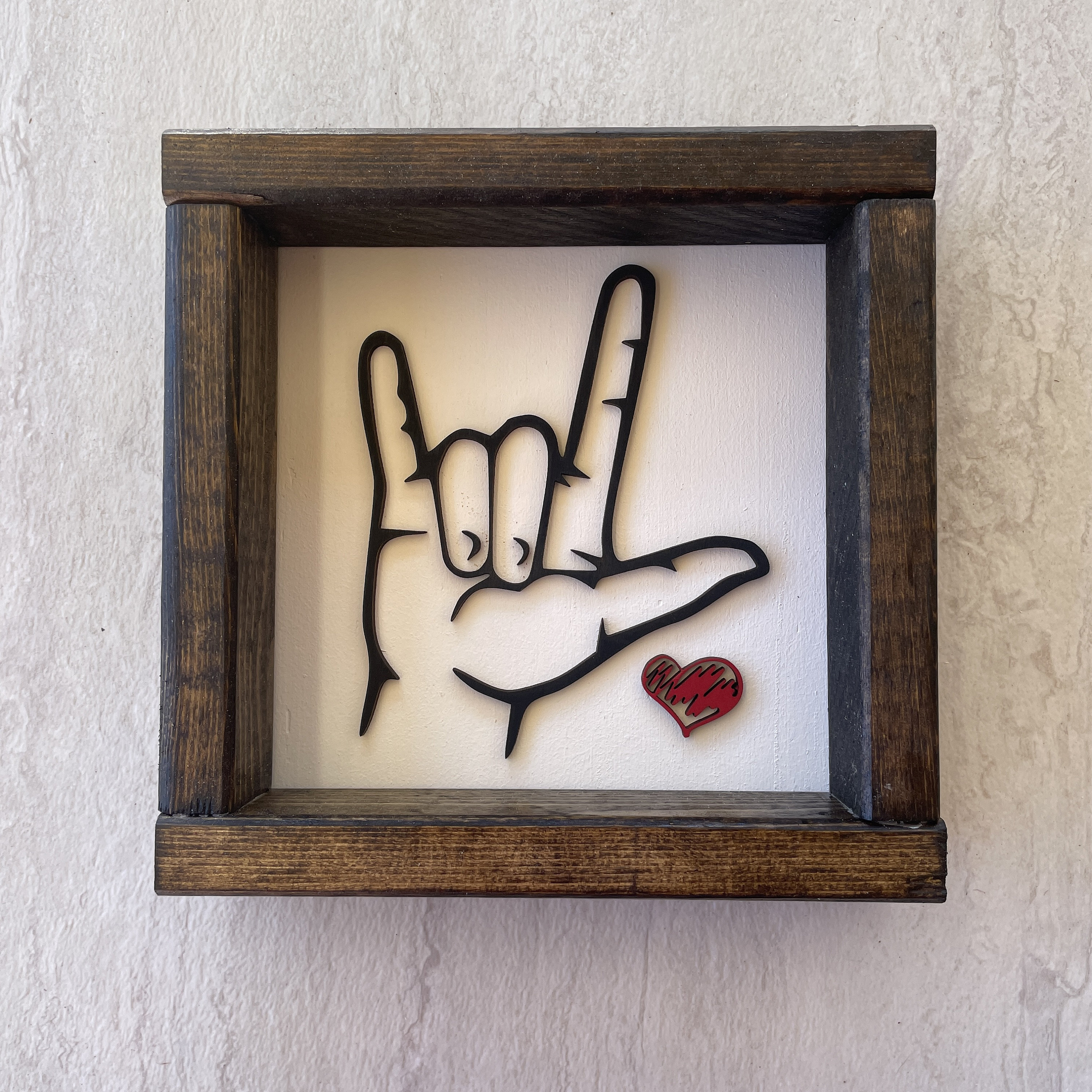 I Love You Sign Language Laser Cut File - Etsy Australia