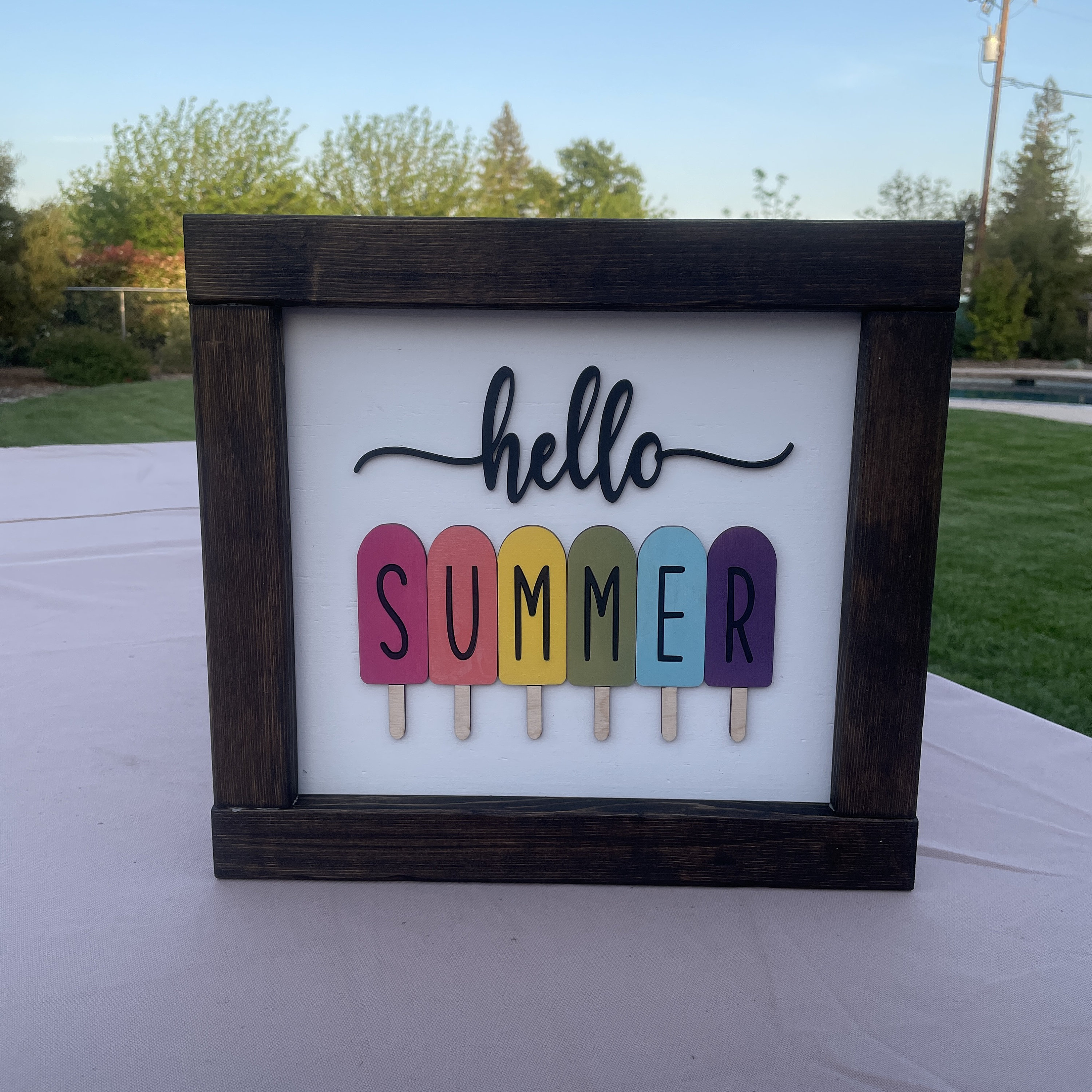 Hello Summer Laser Cut File - Etsy