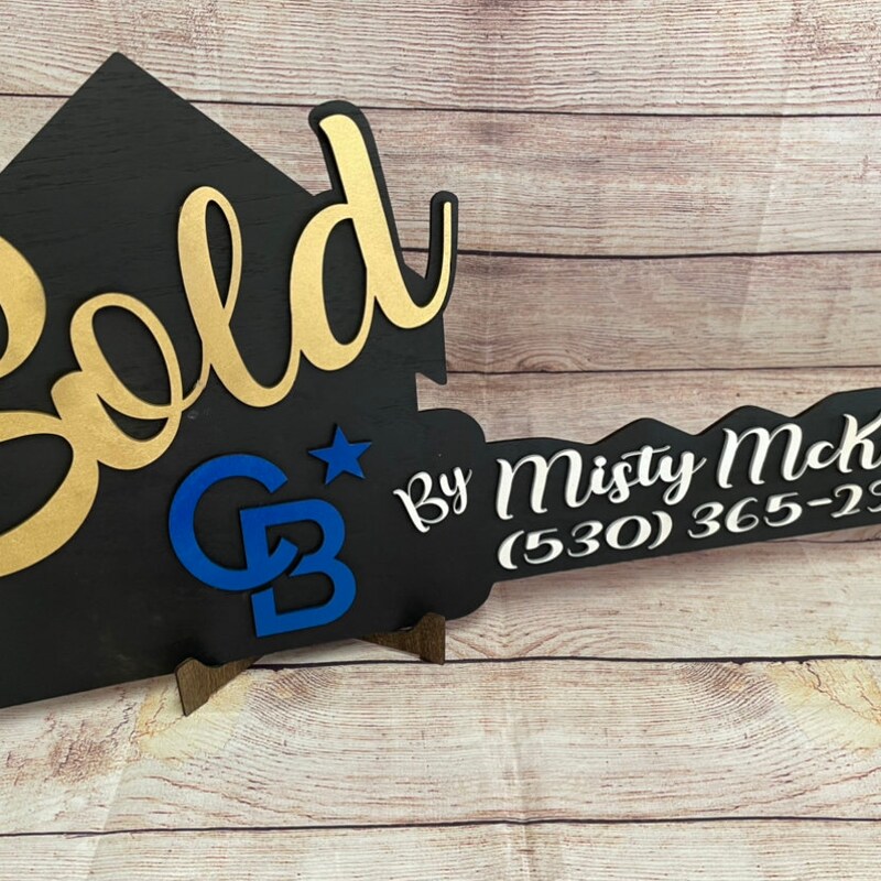 Realtor Key Sign - Etsy