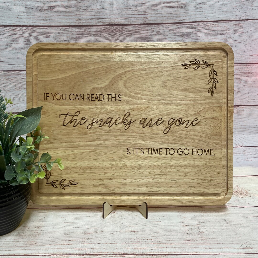 The Snacks Are Gone Laser Engrave File - Etsy