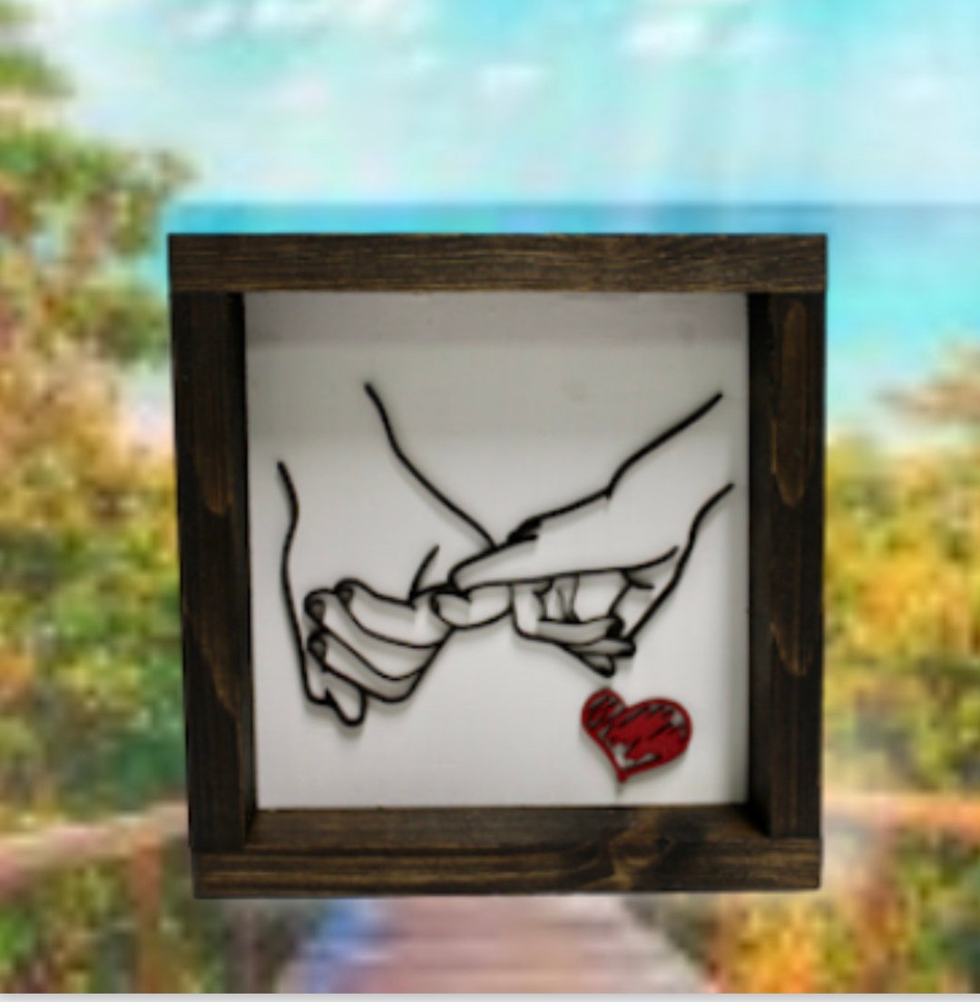 Pinky Promise Laser Cut File - Etsy