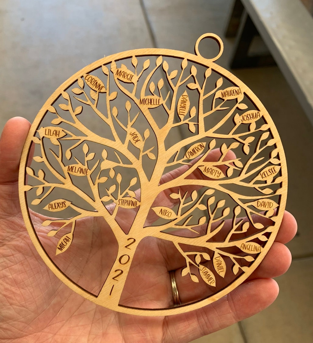 Family Tree Laser Cut File | Etsy