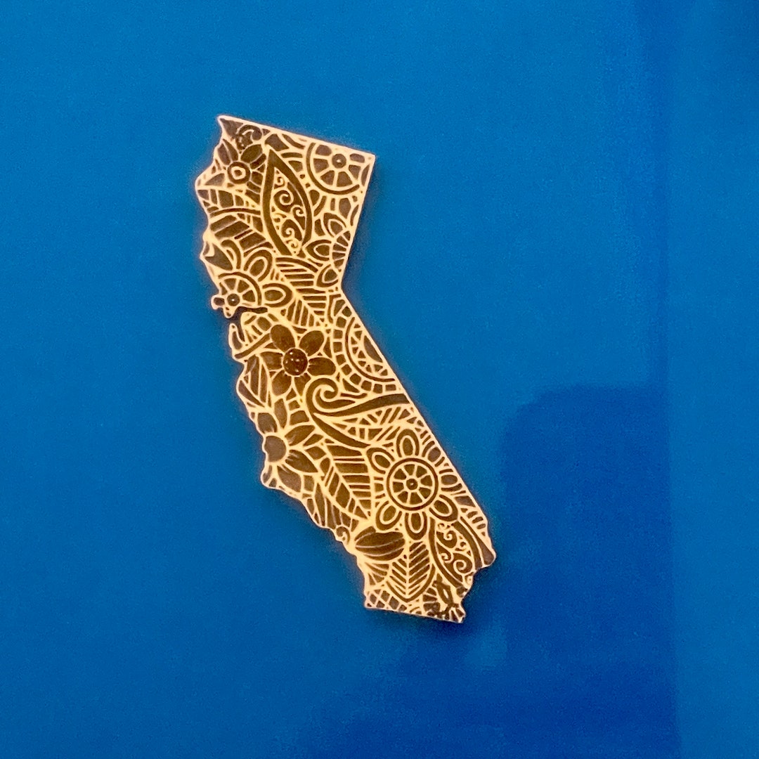 California Magnet Laser Cut File - Etsy