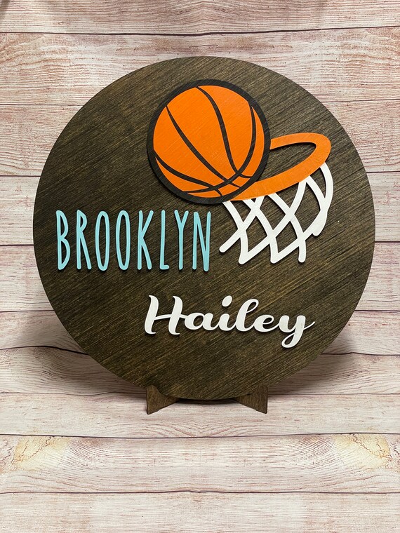 Basketball Name Sign Laser Cut File | Etsy