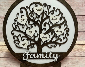 Family Tree Laser Cut File | Etsy