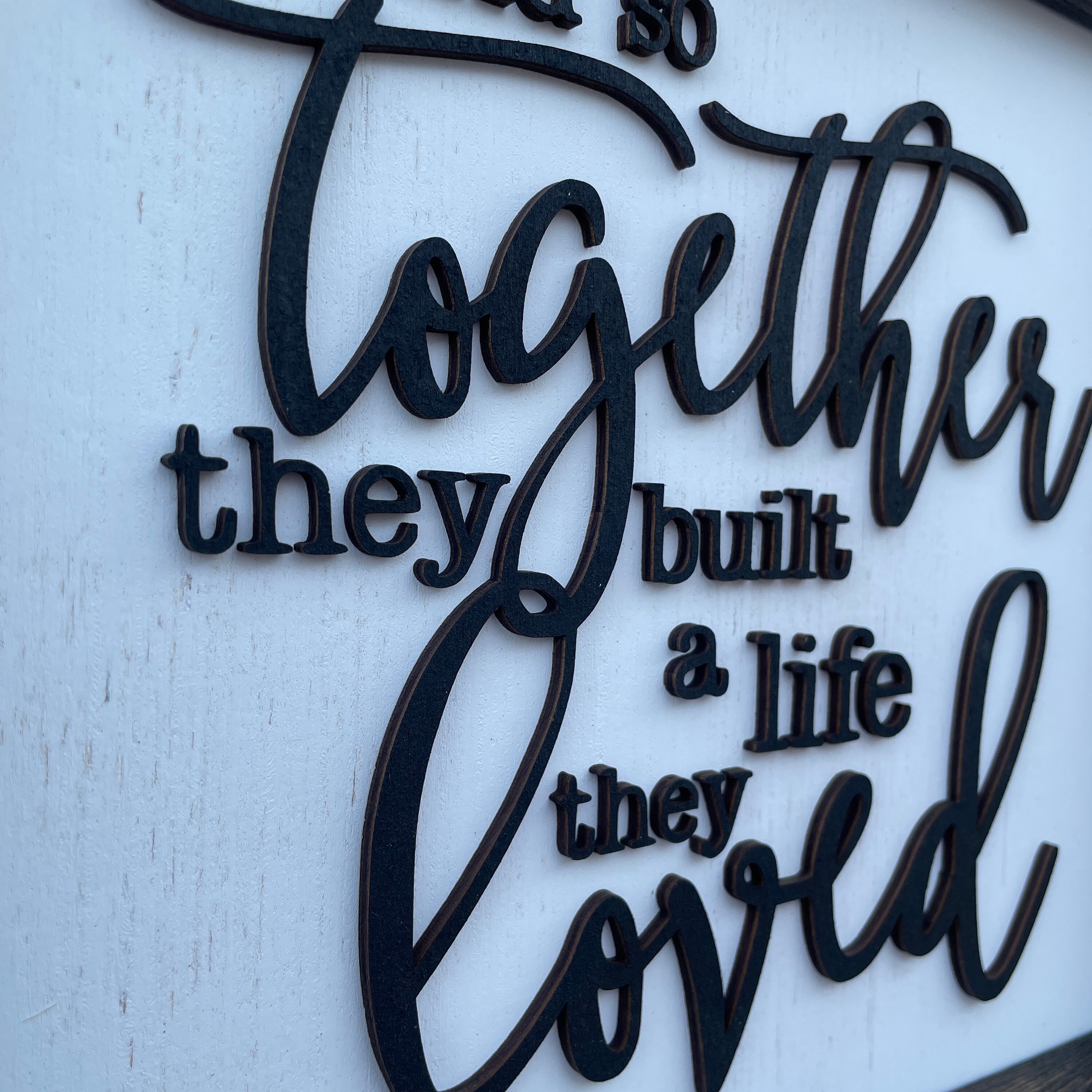 Together They Built a Life They Loved Laser File - Etsy