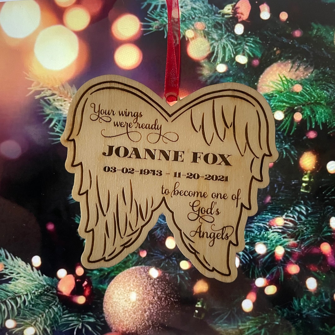 Memorial Ornament Laser Cut File - Etsy