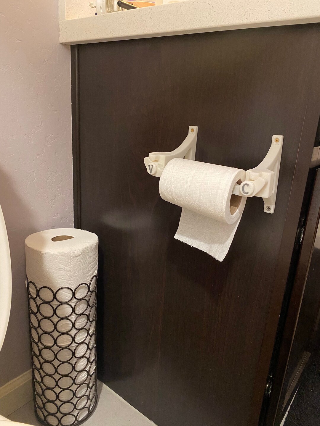 Slight of Hand Toilet Paper Holder, EZ Loader, Quick Change Toilet ...